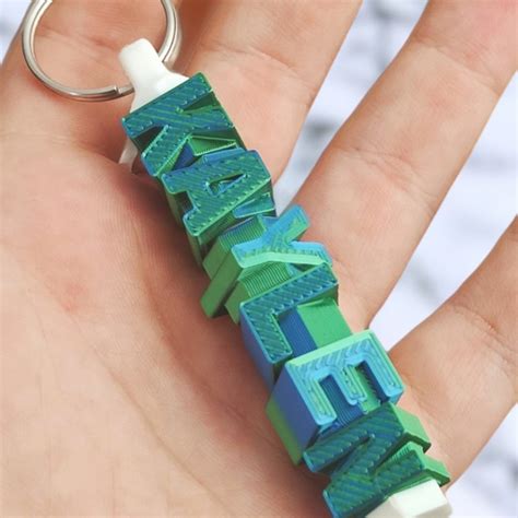 Fidget Spinner Keychain Etsy