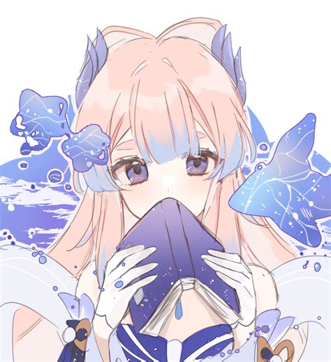 Sangonomiya Kokomi Genshin Impact Drawn By H A Kancho Danbooru