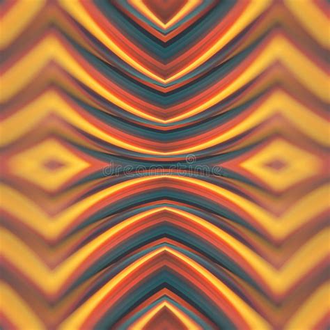 Abstract Wavy Multi Colored Background Of Twisted Geometric Shapes 3d Rendering Digital