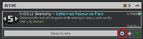 Simplicity Deferred Rendering Minecraft Bedrock Texture Packs