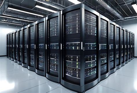 Network In Server Room Visualizing Data And Interconnected Digital Infrastructure Premium Ai