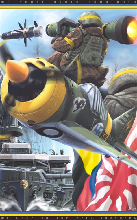 Xetton F2a Buffalo Mikasa Battleship Highres Aircraft Anti Tank