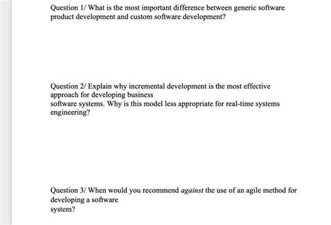 Solved Question 1 What Is The Most Important Difference Chegg