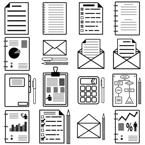 Premium Vector Statistics And Analytics File Icons Vector Illustration