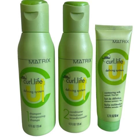 Matix Hair Matrix Curl Life Defining System Shampoo Conditioner And Contouring Milk New