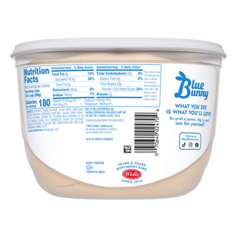 Blue Bunny Soft Salted Caramel Frozen Dessert 46 Fl Oz Tub Same Day