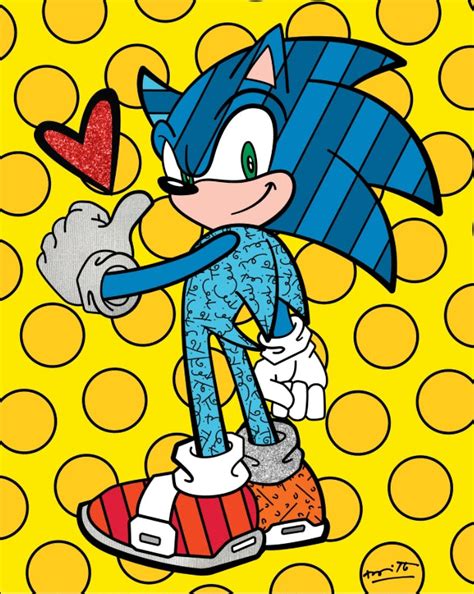 Game On Sonic ｜ ロメロ ブリット Romero Britto Hope Bear Shop Romero Britto