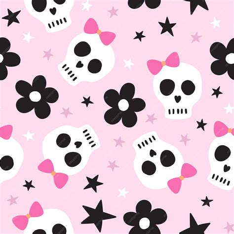 Girly Skulls Backgrounds
