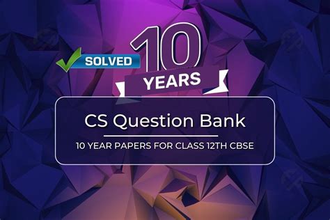 Solved Question Papers For Class Th CBSE Computer Science