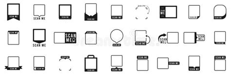 Frames For Qr Codes Template Of Frames For Qr Code With Text Scan Me