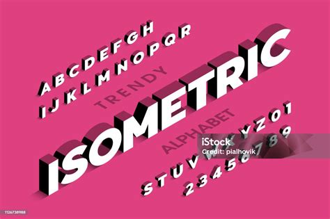 아이소메트릭 3d 글꼴 디자인 등측투영법에 대한 스톡 벡터 아트 및 기타 이미지 등측투영법 컴퓨터 글자 0명 Istock