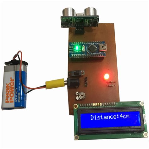 Arduino And Ultrasonic Based Distance Meter Project Hub