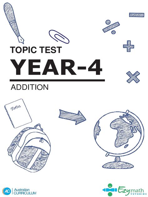 Year 4 Maths Test Addition Questions Pdf Mathematics