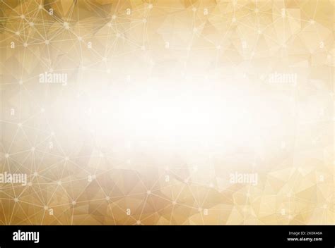 Abstract Brown Polygonal Space Background With Connecting Dots And