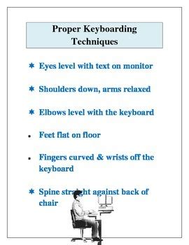Keyboarding Rules Poster By Buzzing Around With Miss B TpT
