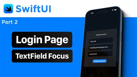 Swiftui Login Page Tutorial Textfield Keyboard Focus Focusstate