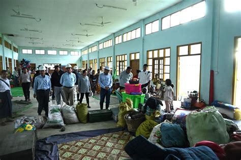 ကချင်ပြည်နယ်၊ မြစ်ကြီးနားမြို့၌ ဧရာဝတီမြစ်ရေမြင့်တက်လာမှုကြောင့် ကူညီကယ်ဆယ်ရေးလုပ်ငန်းများ ဆောင