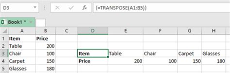 Excel Formula How To Use The Excel Transpose Function Excelchat