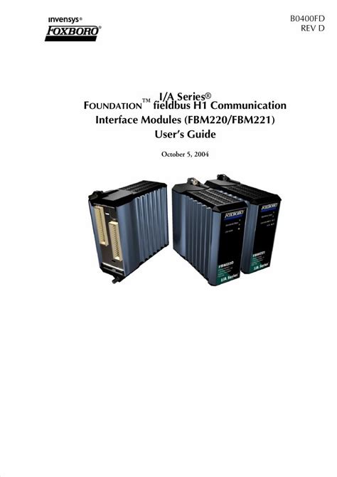 Pdf Foundation™ Fieldbus H1 Communication Interface Modules Dokumen Tips
