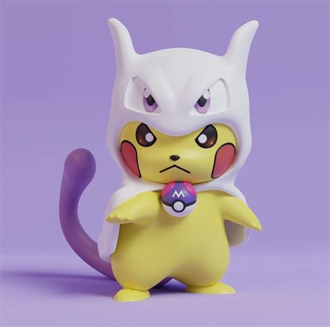 Cosplay Pikachu Mewtwo 3d Model By Allanromanreyes On Thangs