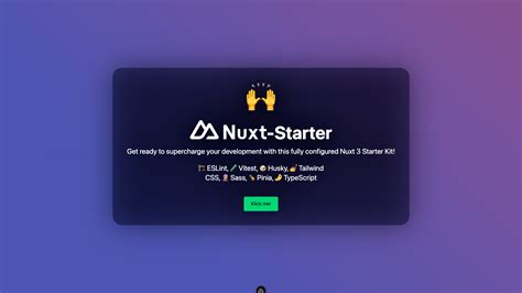 GitHub - lazercaveman/nuxt-starter: Fully configured Nuxt 4 Starter-Kit featuring TypeScript ...