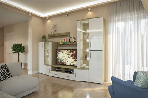 Мебель для гостинной Альба Мир Мебели