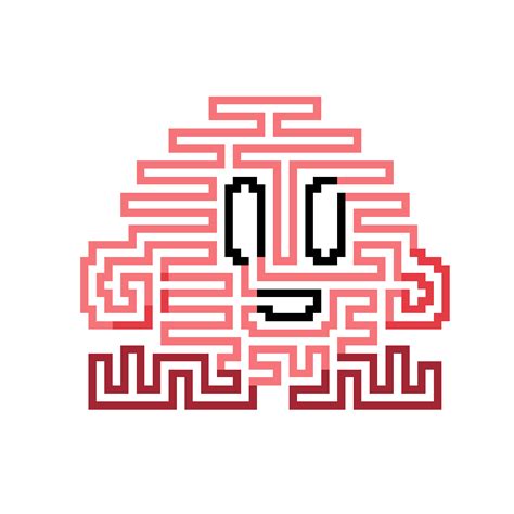 Space Filling Curve Kirby Rpixelart