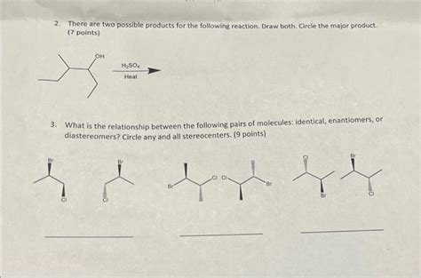 [solved] 2 Br There Are Two Possible Products For The Foll