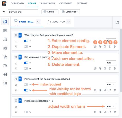 Add And Configure Elements In The Form Builder
