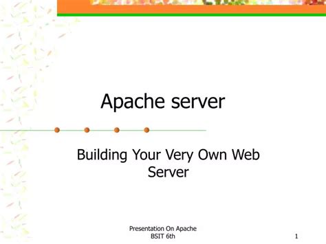 PPT Apache Server PowerPoint Presentation Free Download ID