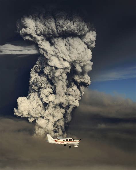 Volcanic Ash Airplane Volcano Erupt