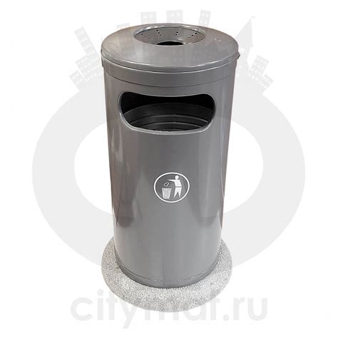 Урна металлическая с бетонным основанием КС6 Классик. Фото. Цена.
