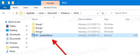 re arrange or delete win x menu commands in windows 10