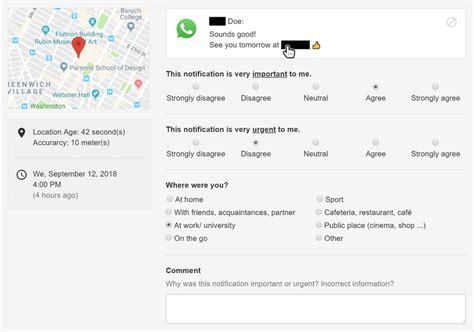 Screenshot Of The Web Based Annotation Tool For A Single Notification