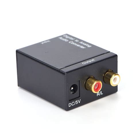 1Pcs Digital To Analog Audio Converter Adapter Digital Adapter Optic Coaxial RCA Toslink Signal