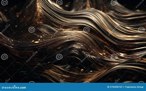 Metallic Wave Pattern Reflects Futuristic Technology In Motion