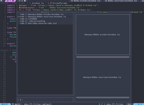 github kamecha ddu source window window source for ddu vim