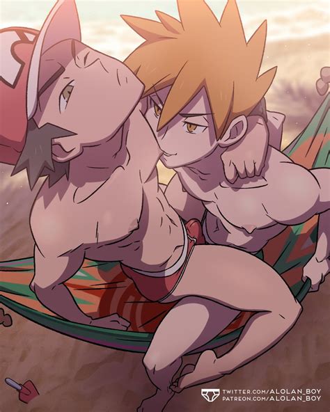 Red And Blue Oak Pokemon And More Drawn By Alolan Babe Danbooru