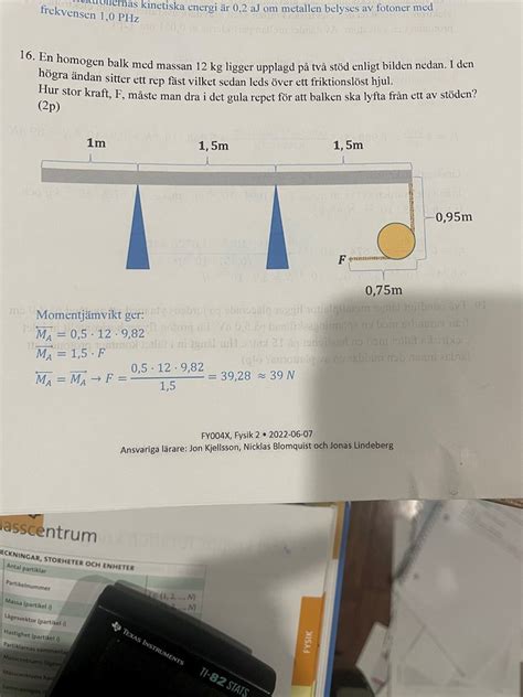 Förstår Ej Längden Fysikfysik 2 Pluggakuten