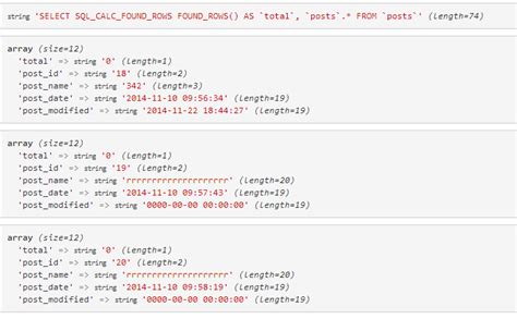 Zend Framework SQL CALC FOUND ROWS Zf Stack Overflow