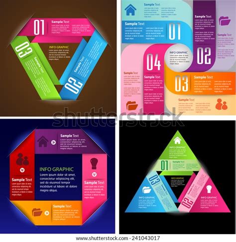 Colorful Modern Cycle Text Box Template Stock Vector Royalty Free