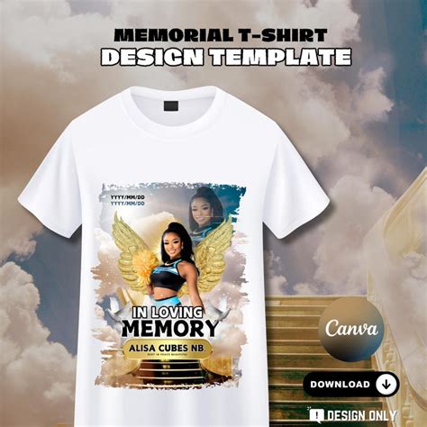 Diy Memorial T Shirt Design Template Editable On Canva Instant
