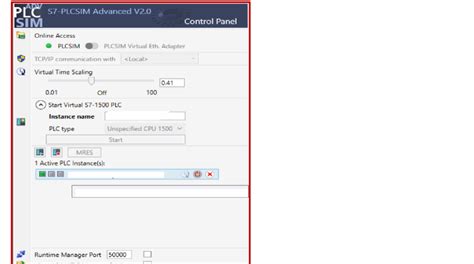 Configuring The S7 Plcsim Advanced Virtual Plc Source