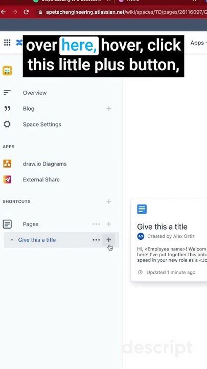 creating nested pages in confluence youtube