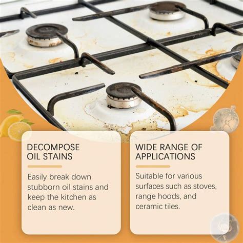 Kitchen Grease Cleaner Household Heavy Duty Grease Cleaner Kitchen Stovetop Stain Remover Foam