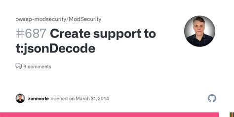 Create Support To Tjsondecode · Issue 687 · Owasp Modsecurity
