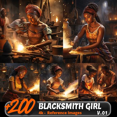 Princesa Sofia Blacksmith Girl Vol 01 4k Reference Image