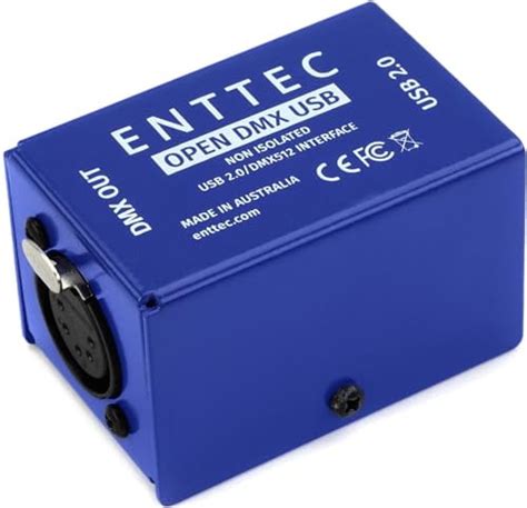 Enttec Open Dmx Usb 512 Ch Non Isolated Dmx Interface And Dmx3f5m 3 Pin