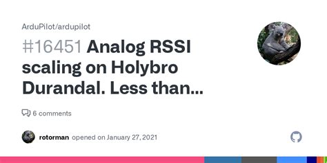 Analog Rssi Scaling On Holybro Durandal Less Than 45 Of Full Analog Input Range Is Used