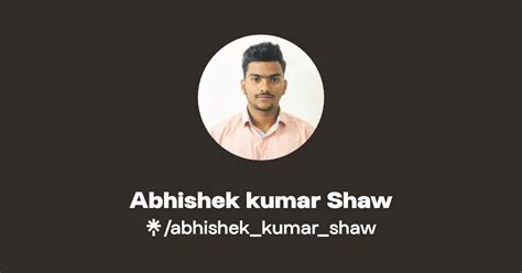 Abhishek Kumar Shaw Linktree